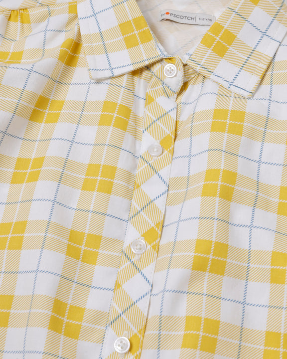 Yellow Checkered Crop Top – ilovehopscotch